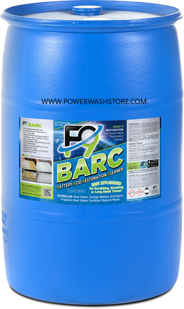 F9 BARC - 55 gallon Pressure Washer Soap Detergent | Power Wash Store