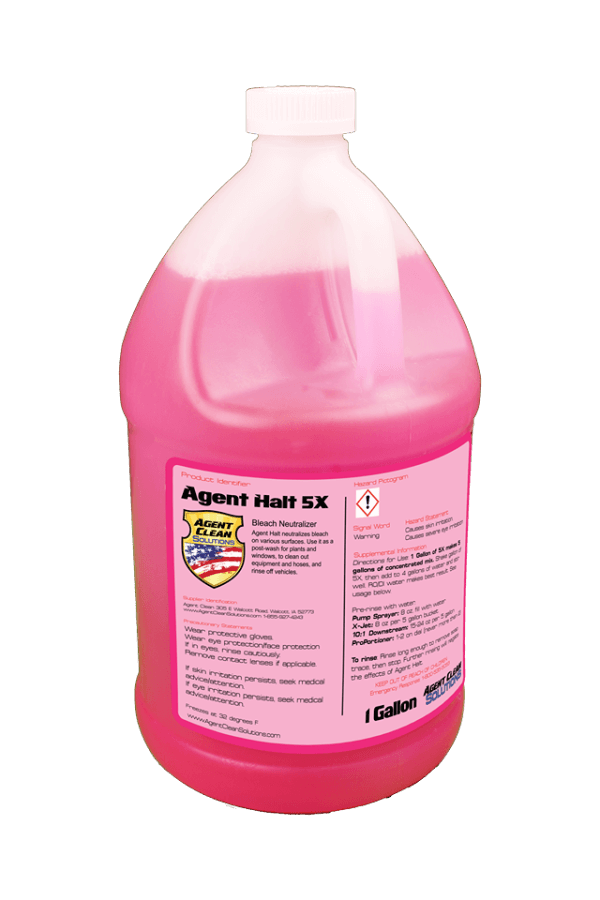 Agent Halt 5x Concentrate - 1 Gallon | Chlorine neutralizer and ...