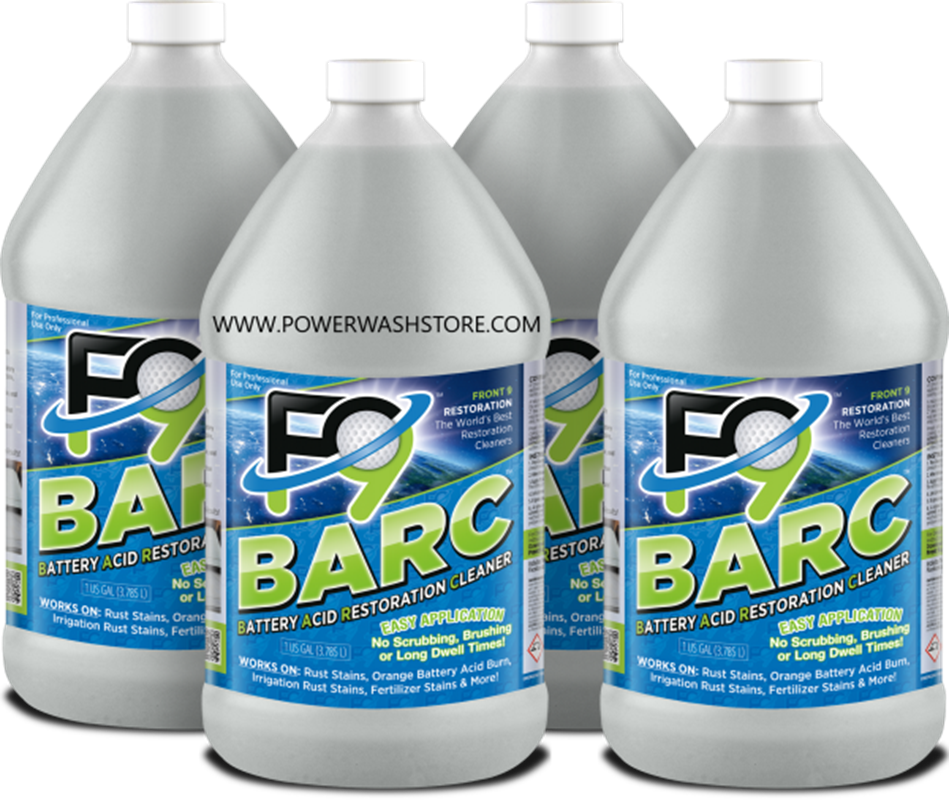F9 BARC - 4 Gallon Case - #F9BC-C-G | Battery Acid Stain Remover | Rust ...